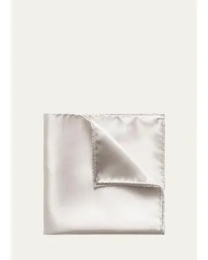 Eton Silk Wedding Pocket Square - Grey