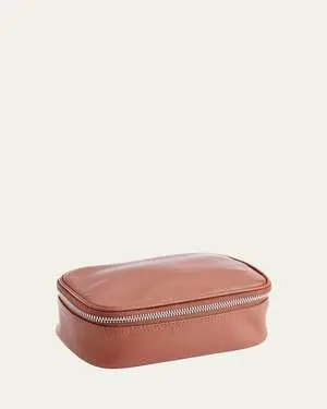ROYCE NEW YORK ROYCE New York Leather Travel Tech Organizer Case Tan