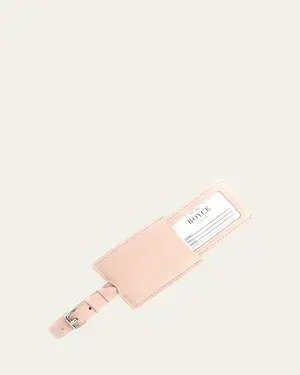 ROYCE NEW YORK Ret Retractable Luggage Tag Blush Pink