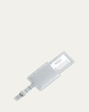 ROYCE NEW YORK Ret Retractable Luggage Tag Silver
