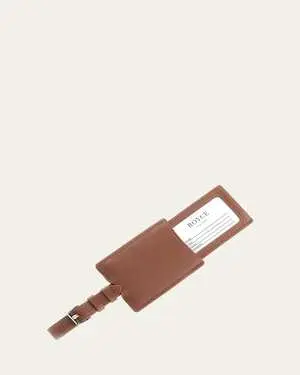 ROYCE NEW YORK Ret Retractable Luggage Tag Tan