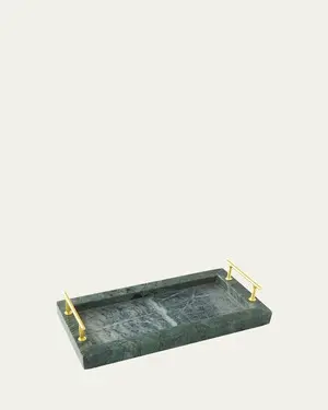 KASSATEX Esmeralda Marble Tray - Green