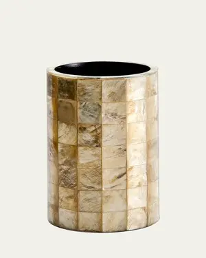 LABRAZEL Capiz Brush Holder - Champagne
