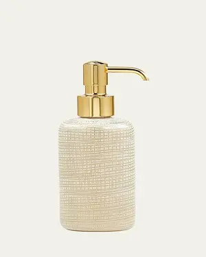 LABRAZEL Woven Pump Dispenser - Gold/white