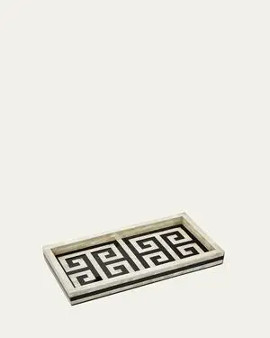 LABRAZEL Greek Key Tray - Ivory/ebony