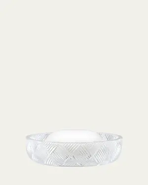 LABRAZEL Basket Weave Soap Dish - Clear/frost