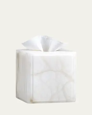 LABRAZEL Claudia Tissue Box Cover - White