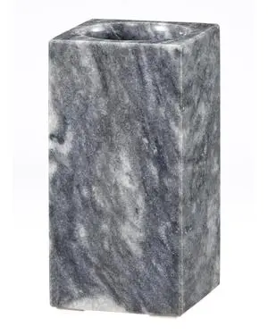 MARBLE CRAFTER Myrtus Collection Square Marble Tumbler - Cloud Gray