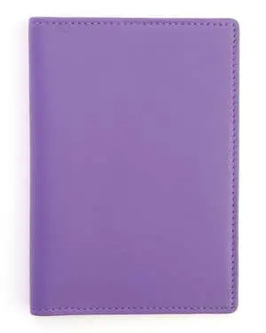 ROYCE NEW YORK Rfid Blocking Passport Case Purple