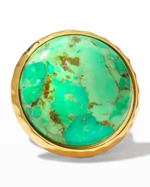 Nest Jewelry Turquoise Adjustable Statement Ring - Green Turquoise