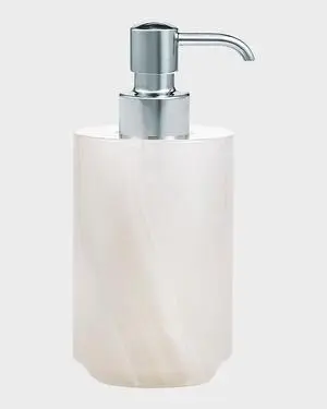 LABRAZEL Hielo Onyx Wastebasket - Polished Chrome