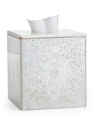LABRAZEL Miraflores Ivory Tissue Box Cover - Ivory