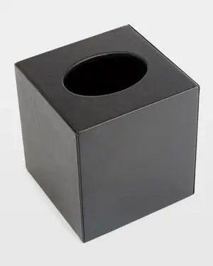 ROYCE NEW YORK Personalized Leather Tissue Box Cover