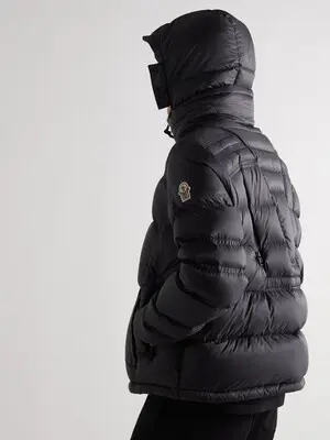 Moncler Logo-print Quilted Shell Down Hooded Jacket