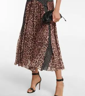 Rixo Meg Printed Midi Dress