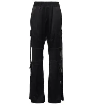 Balmain Satin Cargo Pants