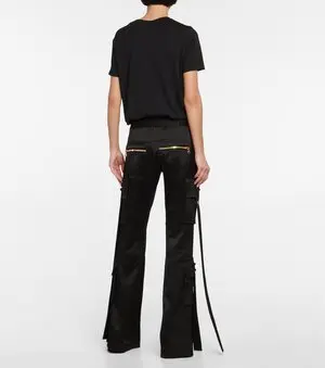 Balmain Satin Cargo Pants