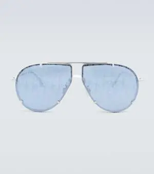 Dior Diorblacksuit A2u Aviator Sunglasses - Silver