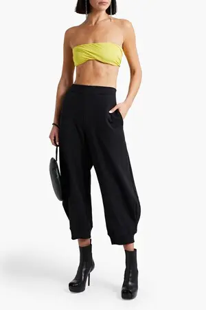 Rick Owens Ruched Stretchjersey Bra Top