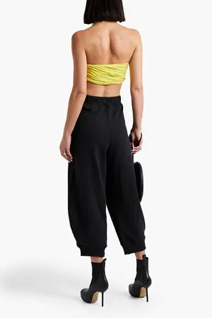 Rick Owens Ruched Stretchjersey Bra Top