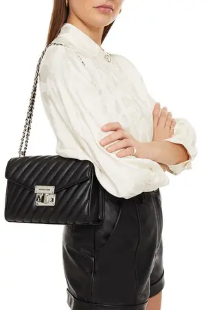 Michael Kors Quilted Shoulder Bag - Black