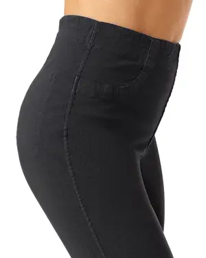 Hue Reversible Denim Leggings - Deep Blue