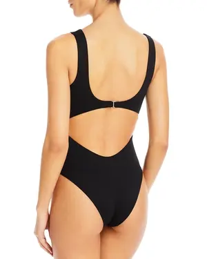L*Space Balboa Textured One-piece Swimsuit