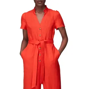 Whistles Emmie Linen Jumpsuit