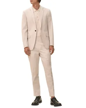 Theory Clinton Precision Ponte Slim Fit Blazer - Putty