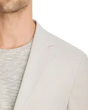 Theory Clinton Precision Ponte Slim Fit Blazer - Putty