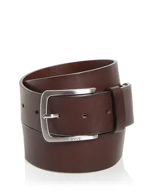 BOSS Jor-v Leather Belt - Dark Brown