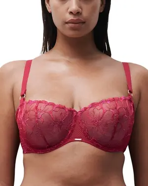 Chantelle Fleur Demi Bra - Candy Apple