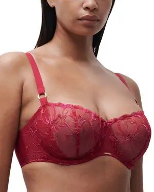 Chantelle Fleur Demi Bra - Candy Apple