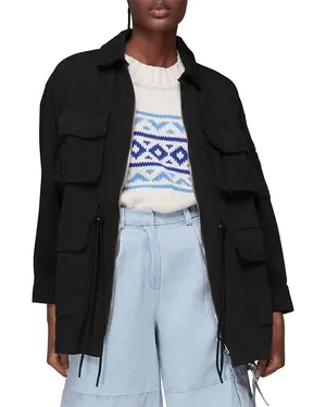 Whistles Carly Cargo Military Jacket