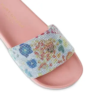 Kurt Geiger Meena Eagle Slide Sandals - Light/pastel