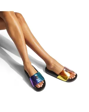 Kurt Geiger Meena Eagle Slide Sandals - Open Miscellaneous