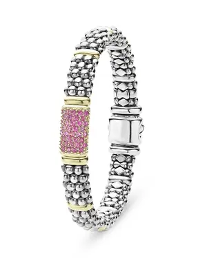 Lagos 18k Yellow Gold & Sterling Silver Link Bracelet