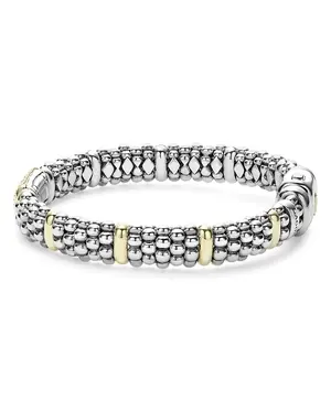 Lagos 18k Yellow Gold & Sterling Silver Link Bracelet
