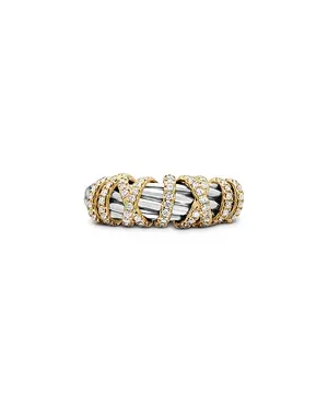 David Yurman Helena Diamond Ring In 18k Gold - White/silver