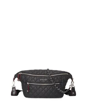 Mz Wallace Large Crossbody Sling Bag - Black/silver