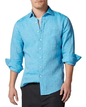 Rodd & Gunn Coromandel Linen Shirt - Cobalt