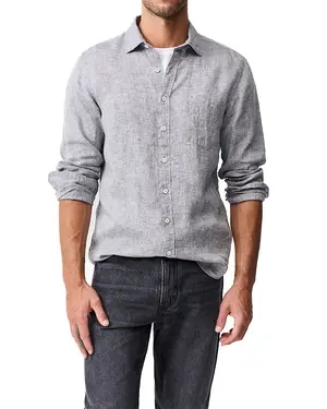 Rodd & Gunn Coromandel Linen Shirt - Smoke