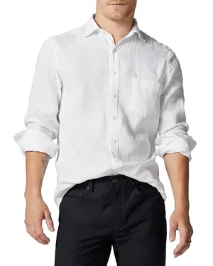 Rodd & Gunn Coromandel Linen Shirt - Snow