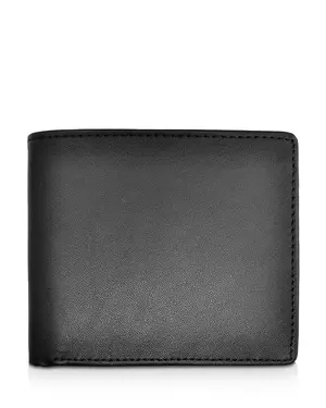 ROYCE NEW YORK Leather Rfid-blocking Id Flap Bifold Wallet - Black