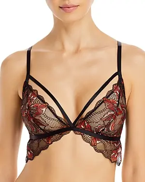 Cosabella Paradiso Floral Lace Bralette Lady In Red