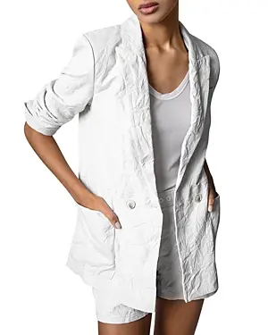 Zadig&Voltaire Crinkled Leather Shorts Judo