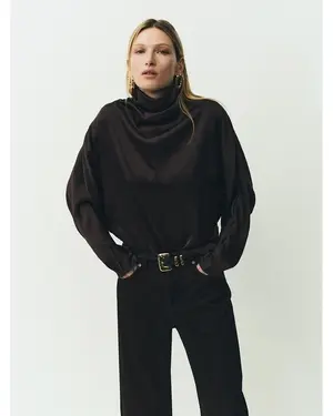 Citizens Of Humanity Miro Suede High Rise Relaxed Jeans - Chocolate