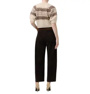 Citizens Of Humanity Miro Suede High Rise Relaxed Jeans - Chocolate