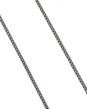 David Yurman Titanium And Stainless Steel Chain Necklace - Silver
