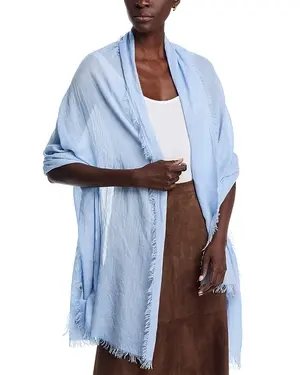 V. Fraas Fraas Crinkle Wash Wrap - Exclusive Light Blue
